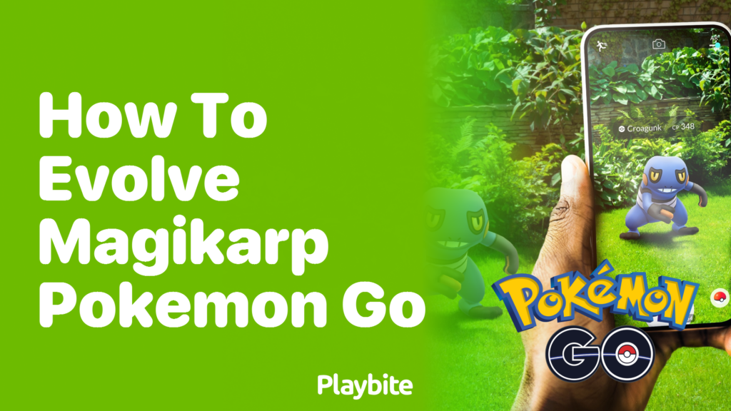 How to Evolve Magikarp in Pokemon GO: A Simple Guide - Playbite