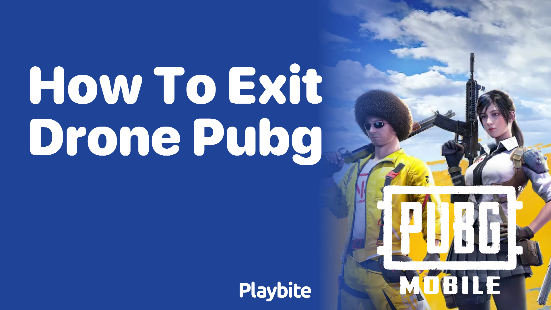 How to Exit a Drone in PUBG Mobile - Playbite
