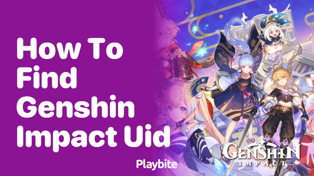 How to Find Your Genshin Impact UID - Playbite