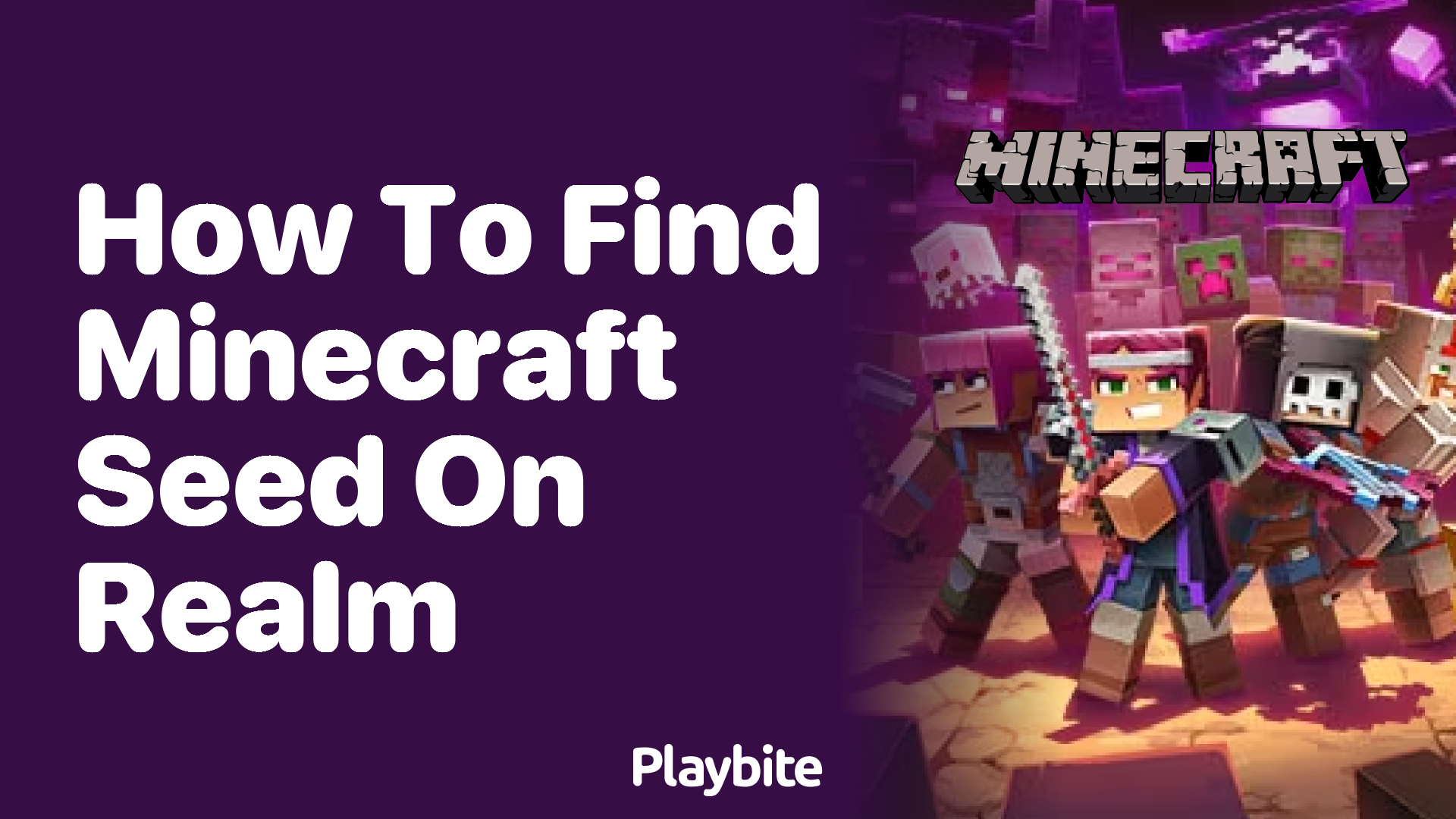 How to Find Your Minecraft Seed on a Realm - Playbite