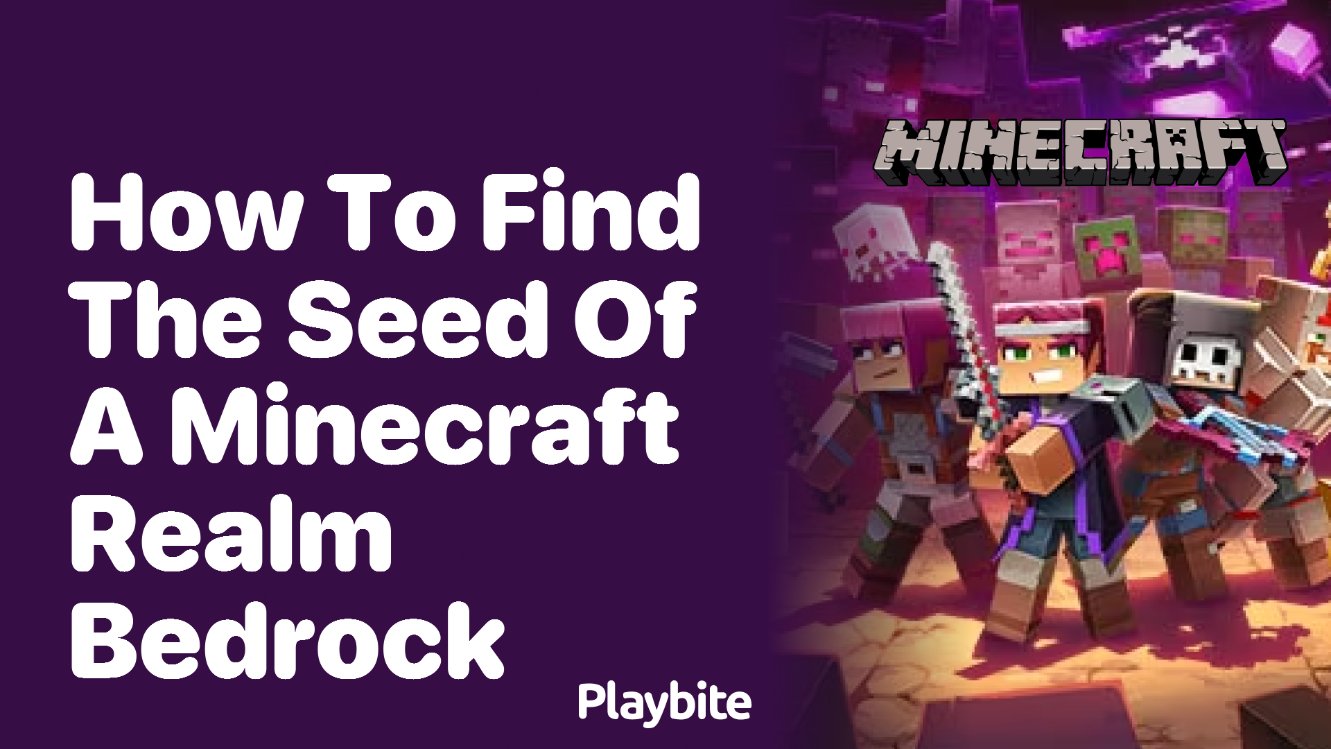 How to Find the Seed of a Minecraft Realm on Bedrock - Playbite