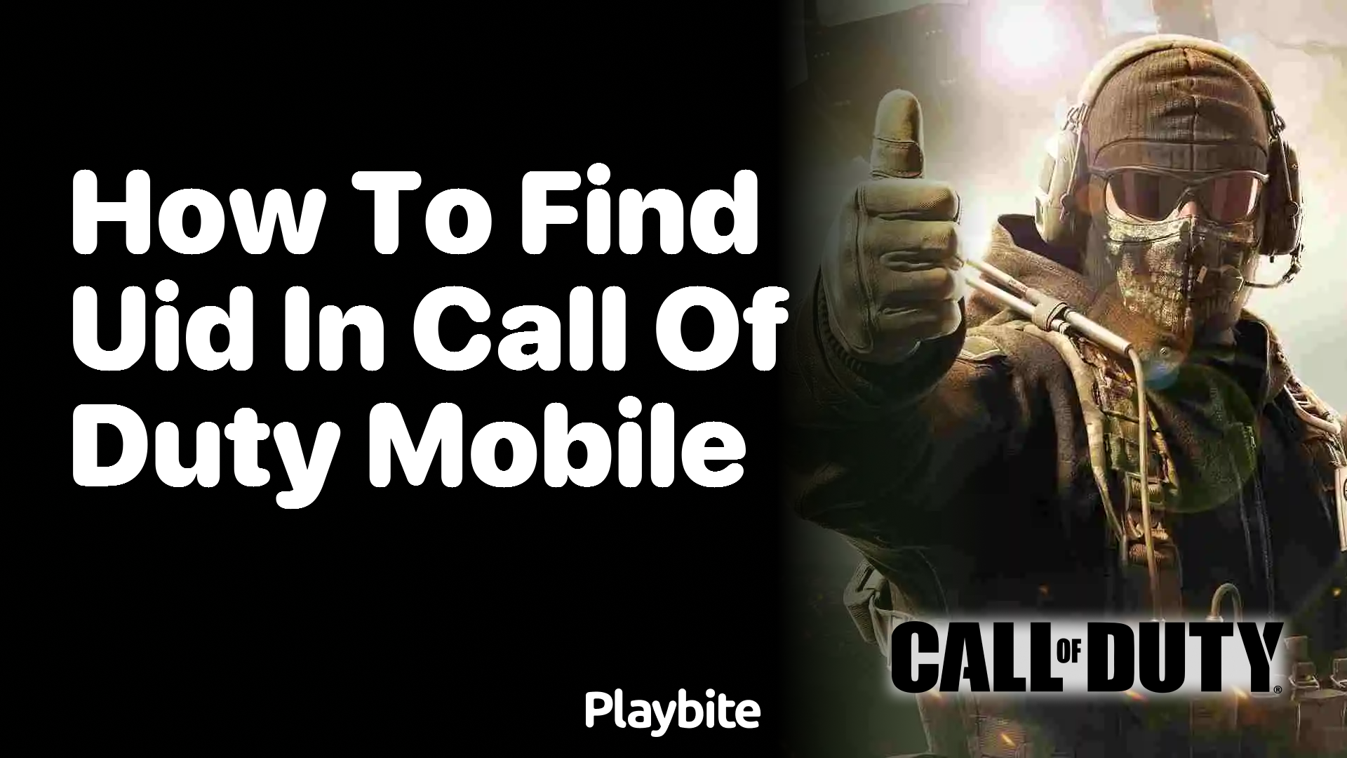 How to Find Your UID in Call of Duty Mobile - Playbite