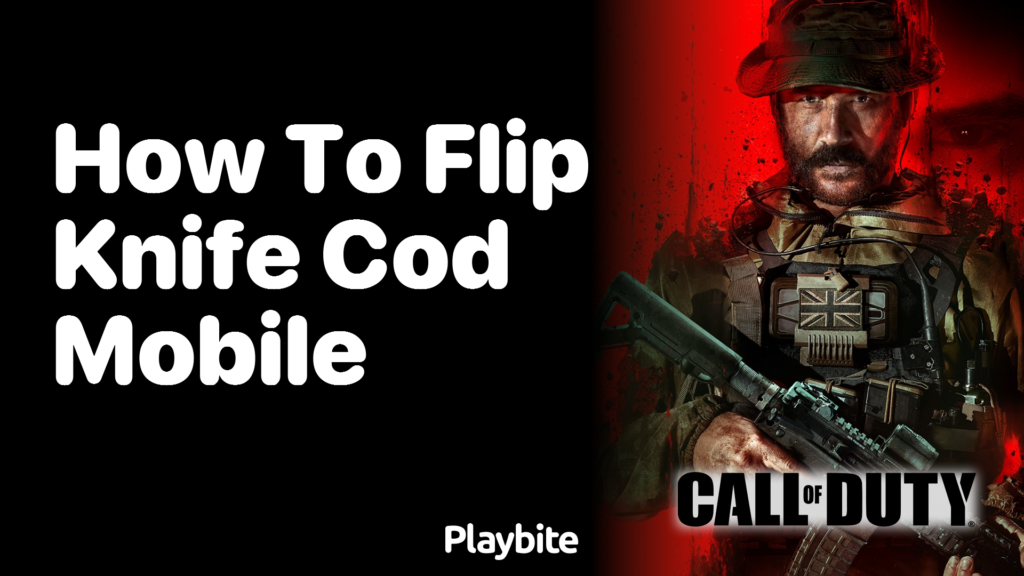 How to Flip a Knife in COD Mobile - Playbite