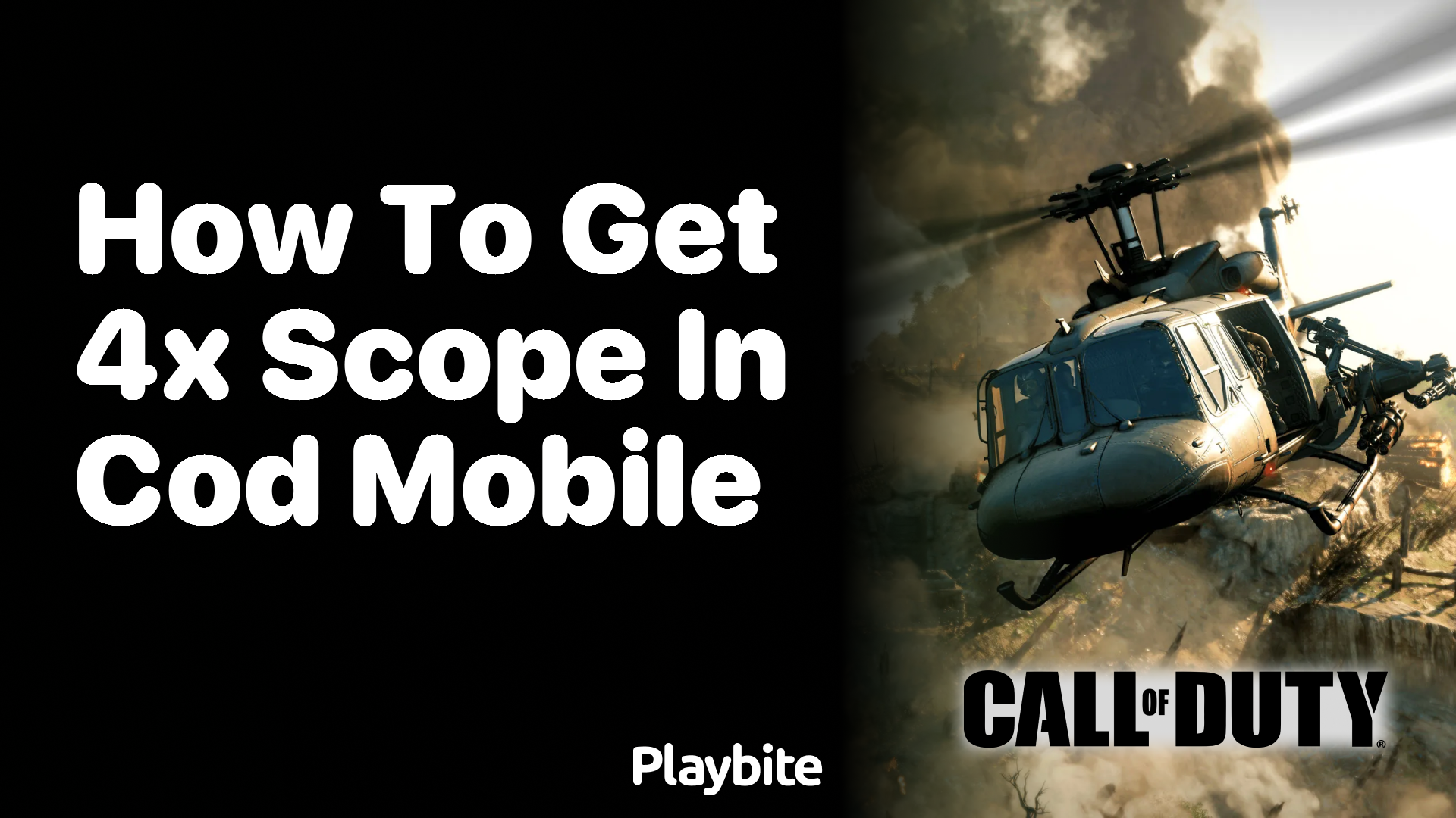 How to Get a 4x Scope in COD Mobile - Playbite