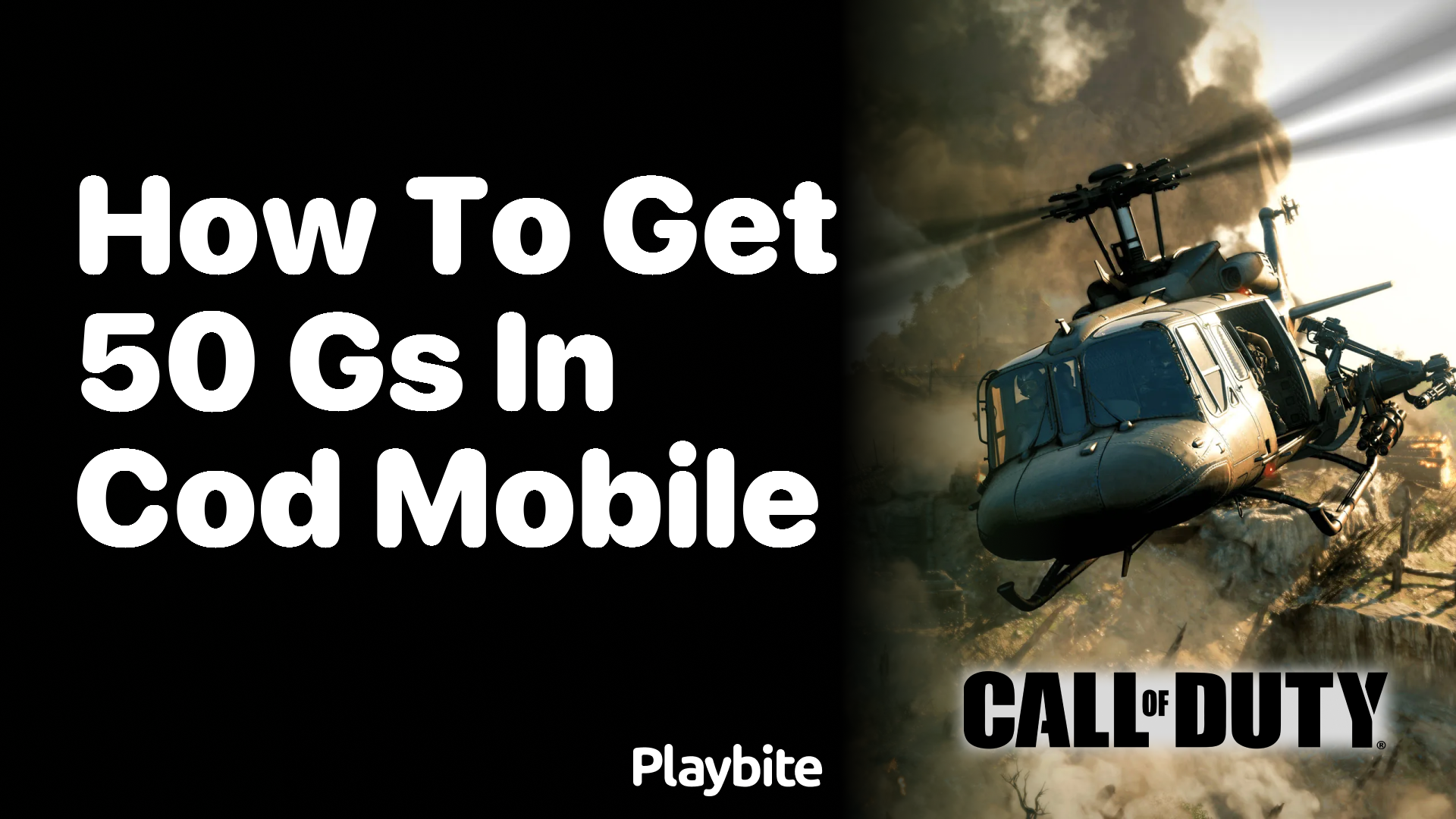 How to get the 50 GS in COD Mobile - Playbite