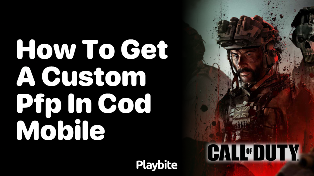 How to Get a Custom PFP in COD Mobile - Playbite