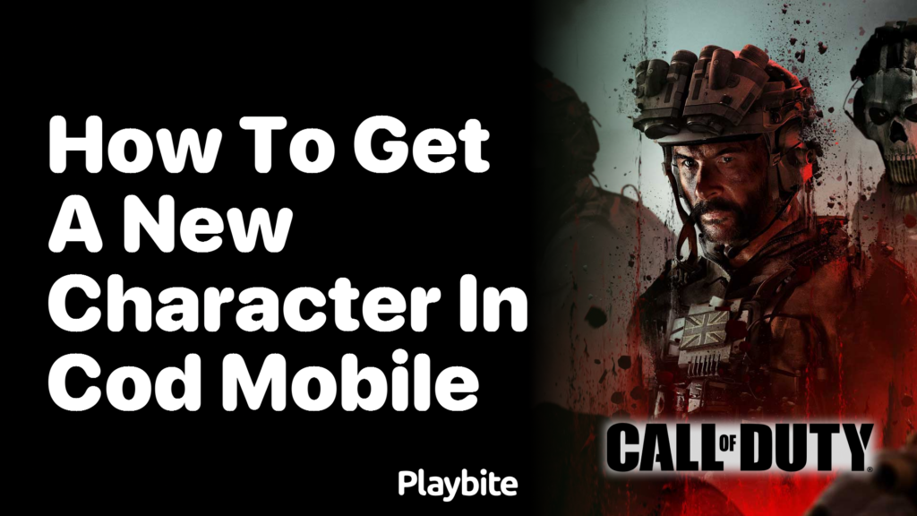 How to Get a New Character in COD Mobile - Playbite