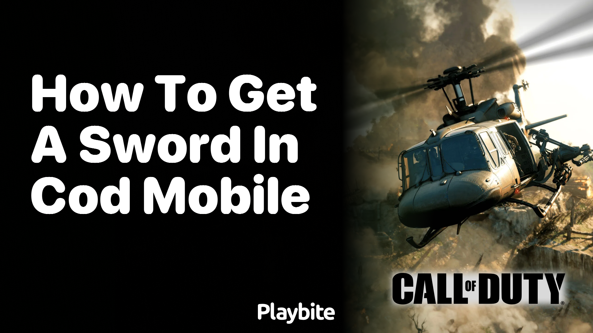 How to Get a Sword in COD Mobile - Playbite