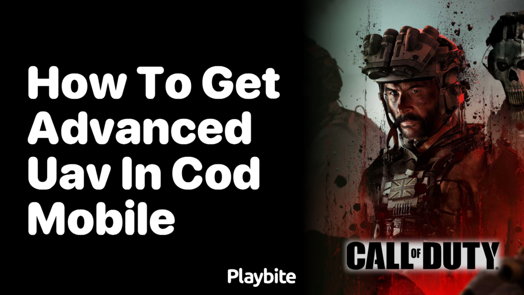 How to Get Advanced UAV in COD Mobile - Playbite