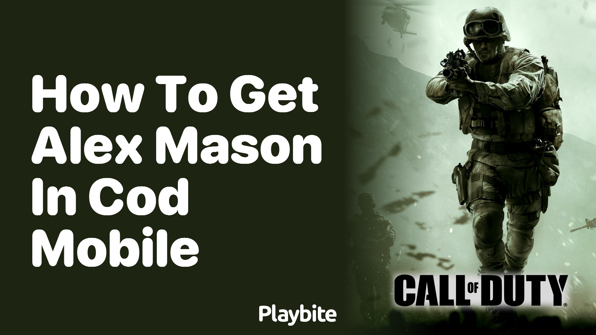 How to Get Alex Mason in COD Mobile - Playbite
