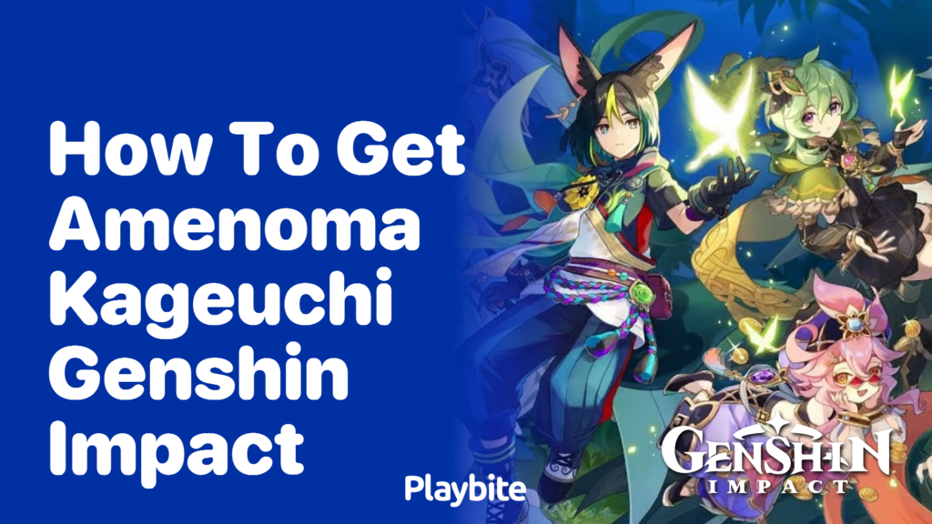 How to Get Amenoma Kageuchi in Genshin Impact - Playbite