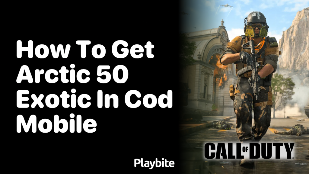 How to Get the Arctic .50 Exotic in CoD Mobile - Playbite