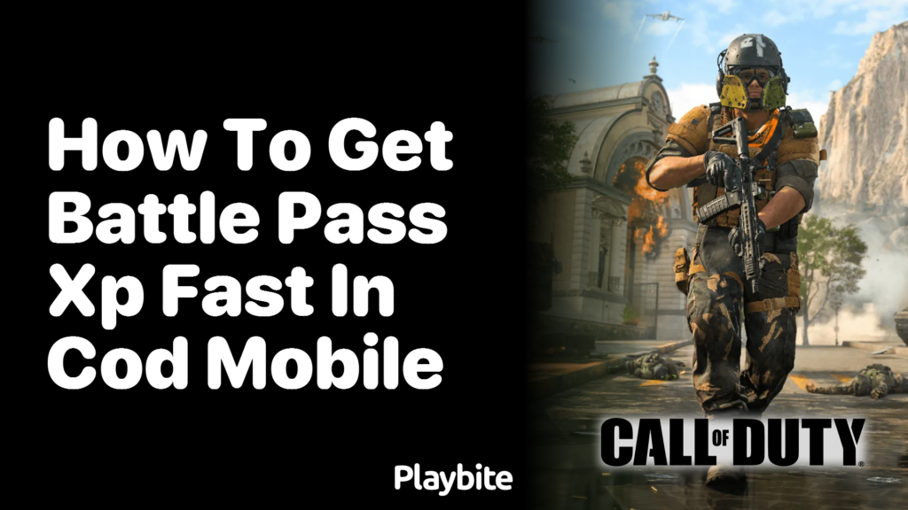 How to Get Battle Pass XP Fast in COD Mobile - Playbite