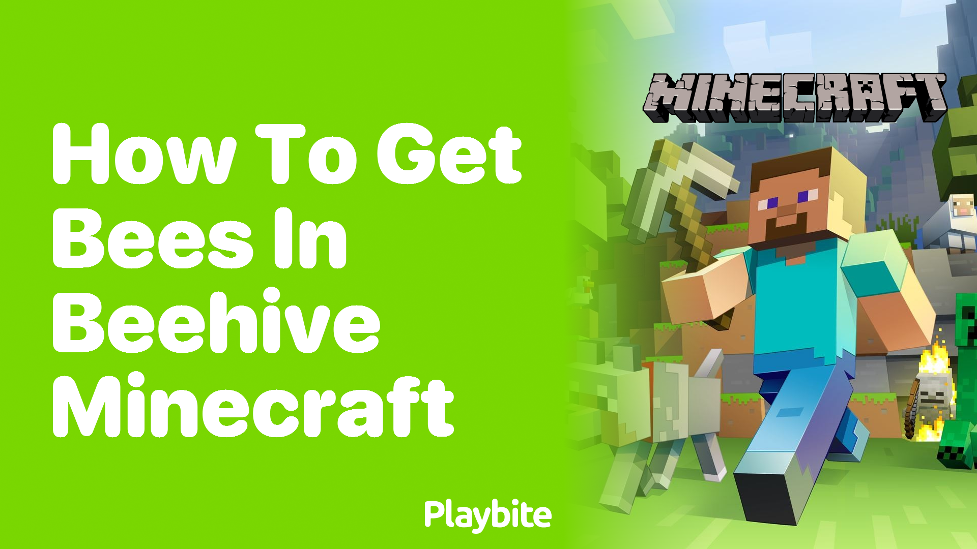 How to Get Bees in a Beehive in Minecraft - Playbite
