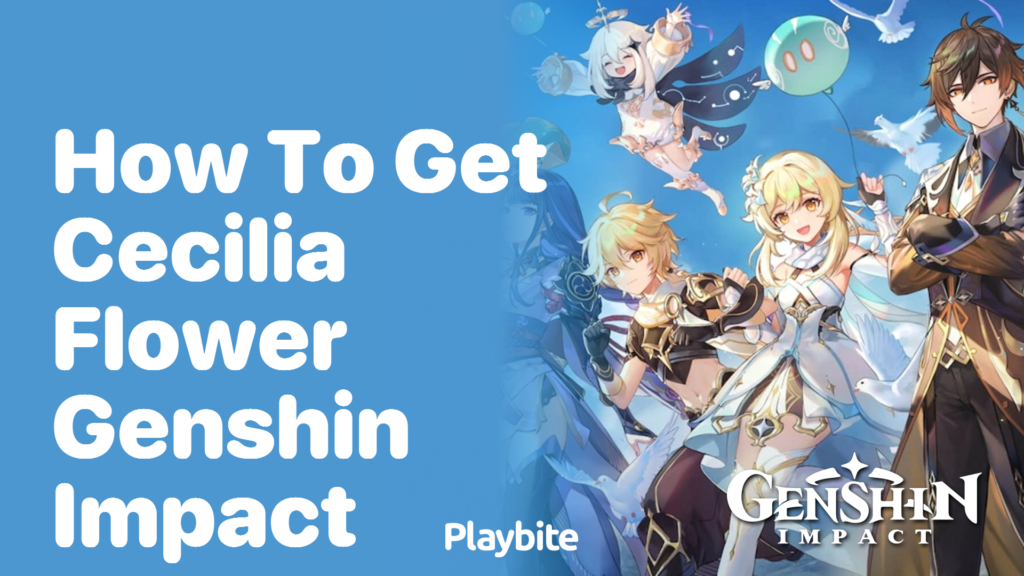 How to Get Cecilia Flower in Genshin Impact - Playbite