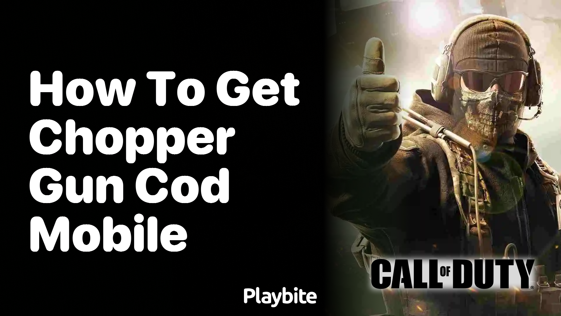 How to Get the Chopper Gun in COD Mobile - Playbite