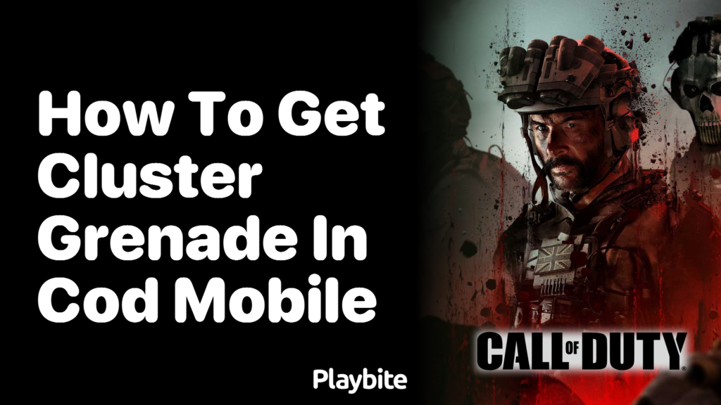 How to Get Cluster Grenade in COD Mobile: A Quick Guide - Playbite