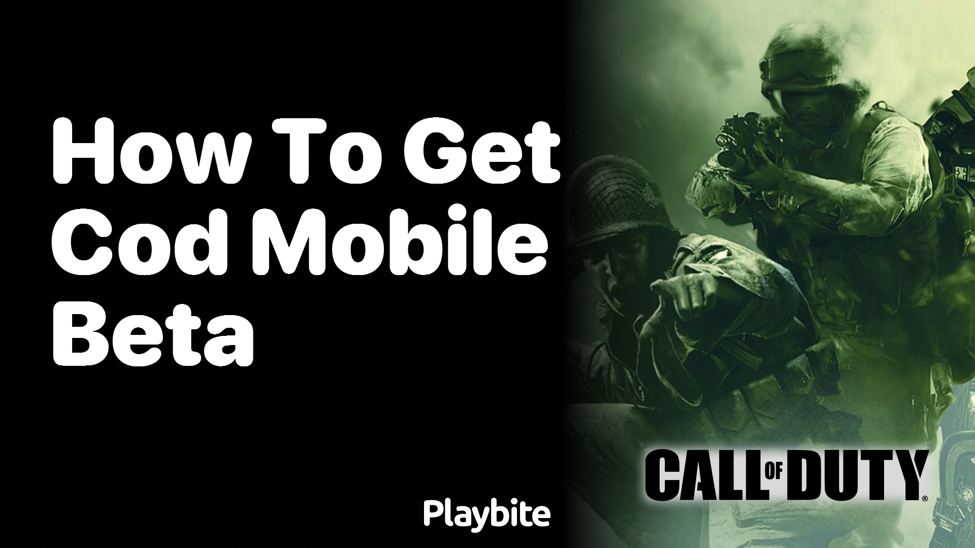 How to Get Access to COD Mobile Beta - Playbite