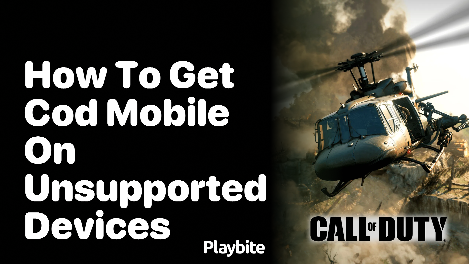 How to Get COD Mobile on Unsupported Devices - Playbite