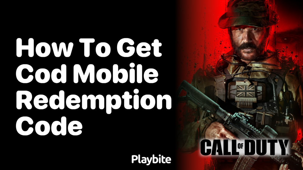 How to Get COD Mobile Redemption Code: A Simple Guide - Playbite