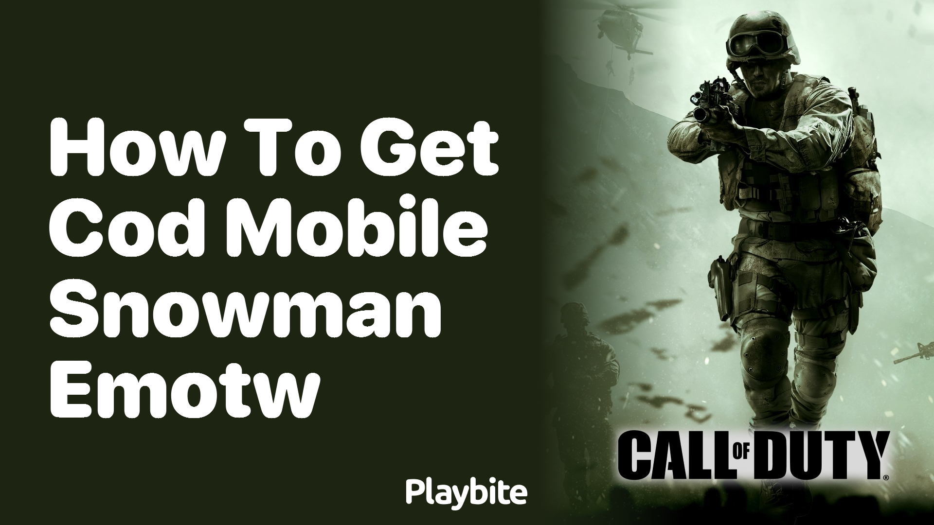 How to Get the COD Mobile Snowman Emote - Playbite