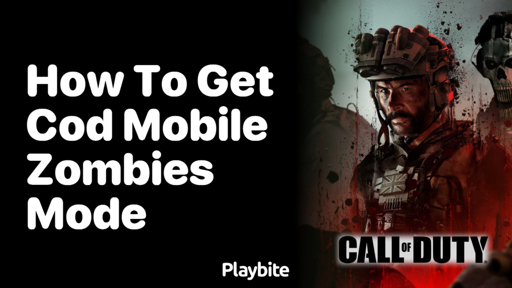 How to Get COD Mobile Zombies Mode - Playbite
