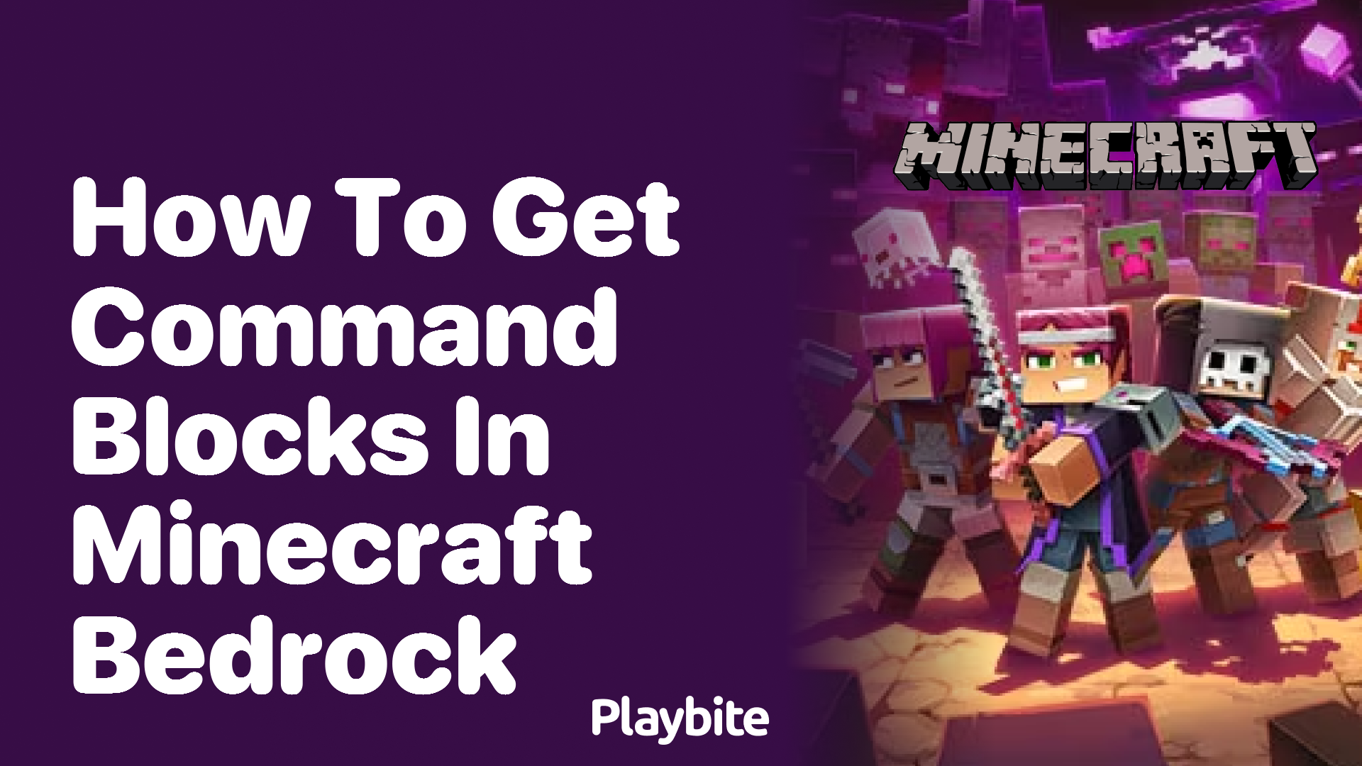 How To Get Command Blocks In Minecraft Bedrock Playbite