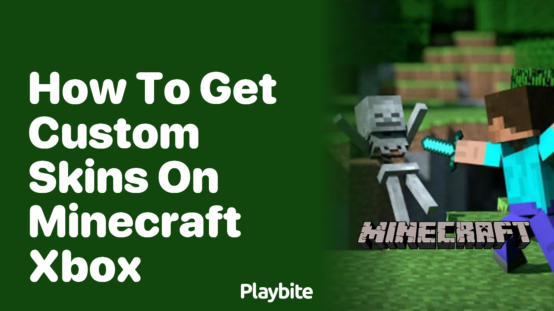 How to Get Custom Skins on Minecraft Xbox - Playbite