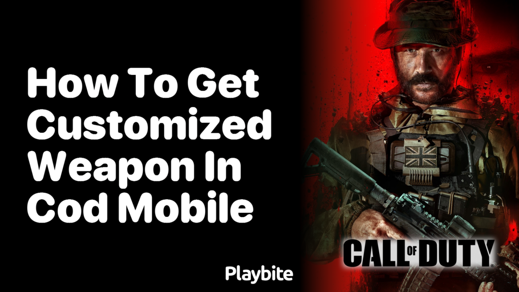 How to Get Customized Weapons in COD Mobile - Playbite
