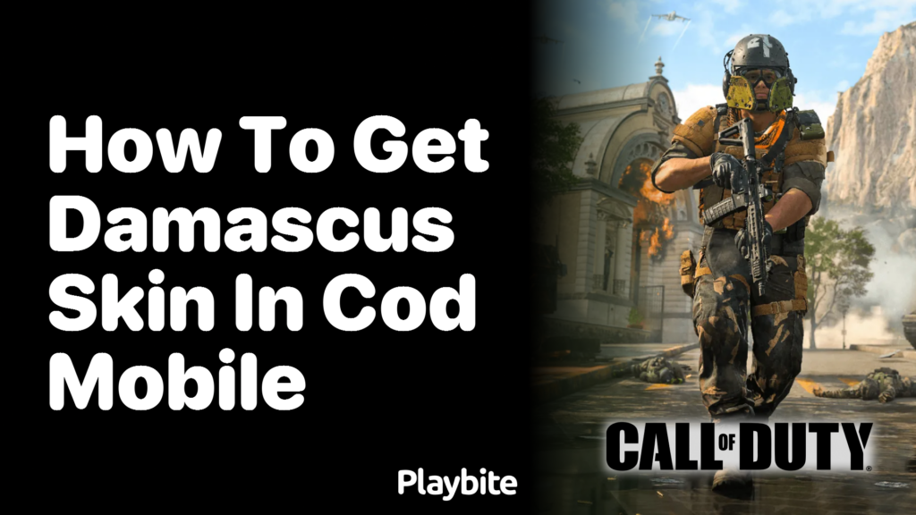 How to Get Damascus Skin in COD Mobile - Playbite