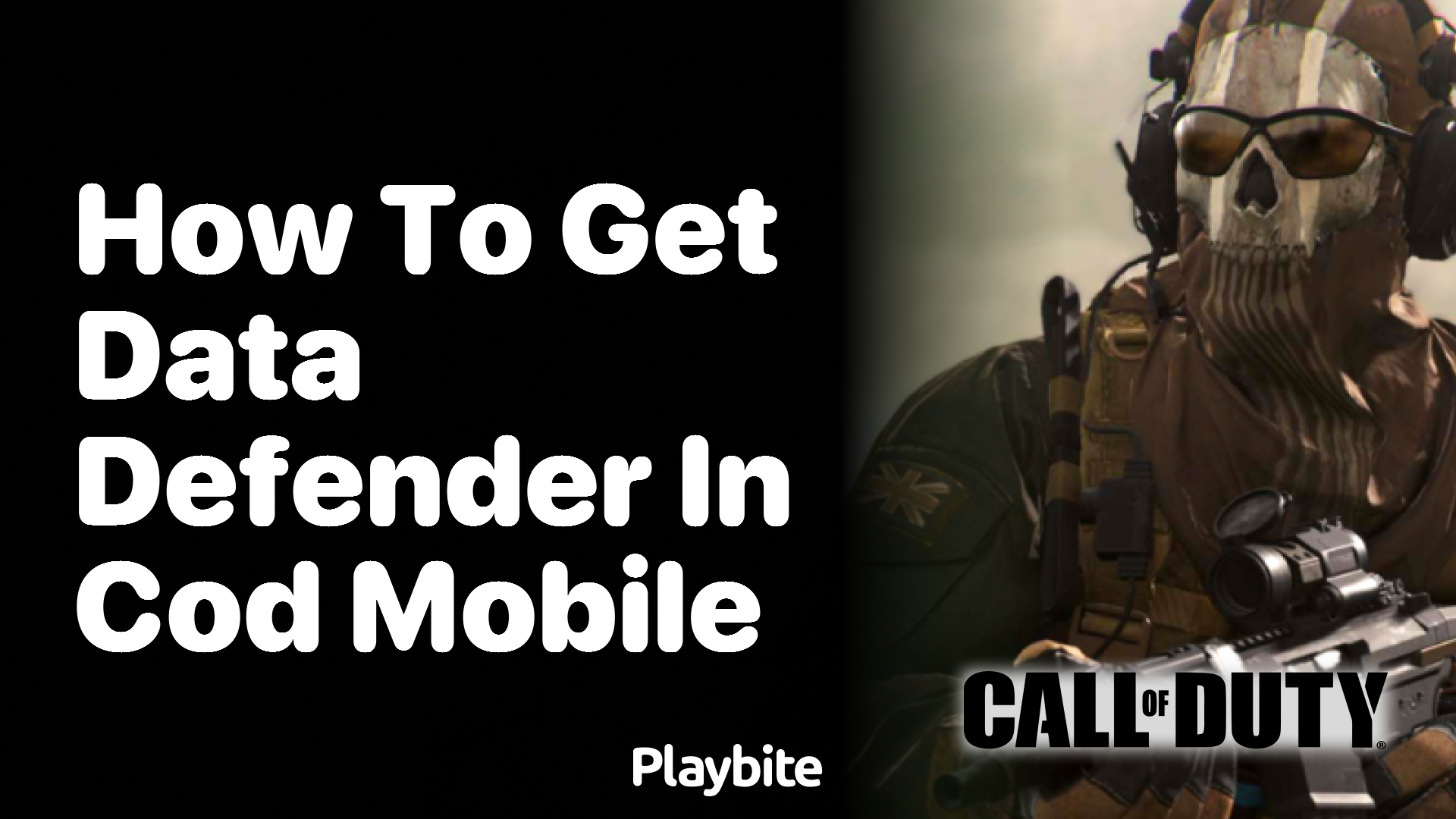 How to Get Data Defender in COD Mobile - Playbite