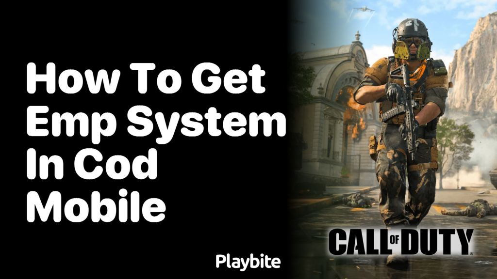 How to Get the EMP System in COD Mobile - Playbite
