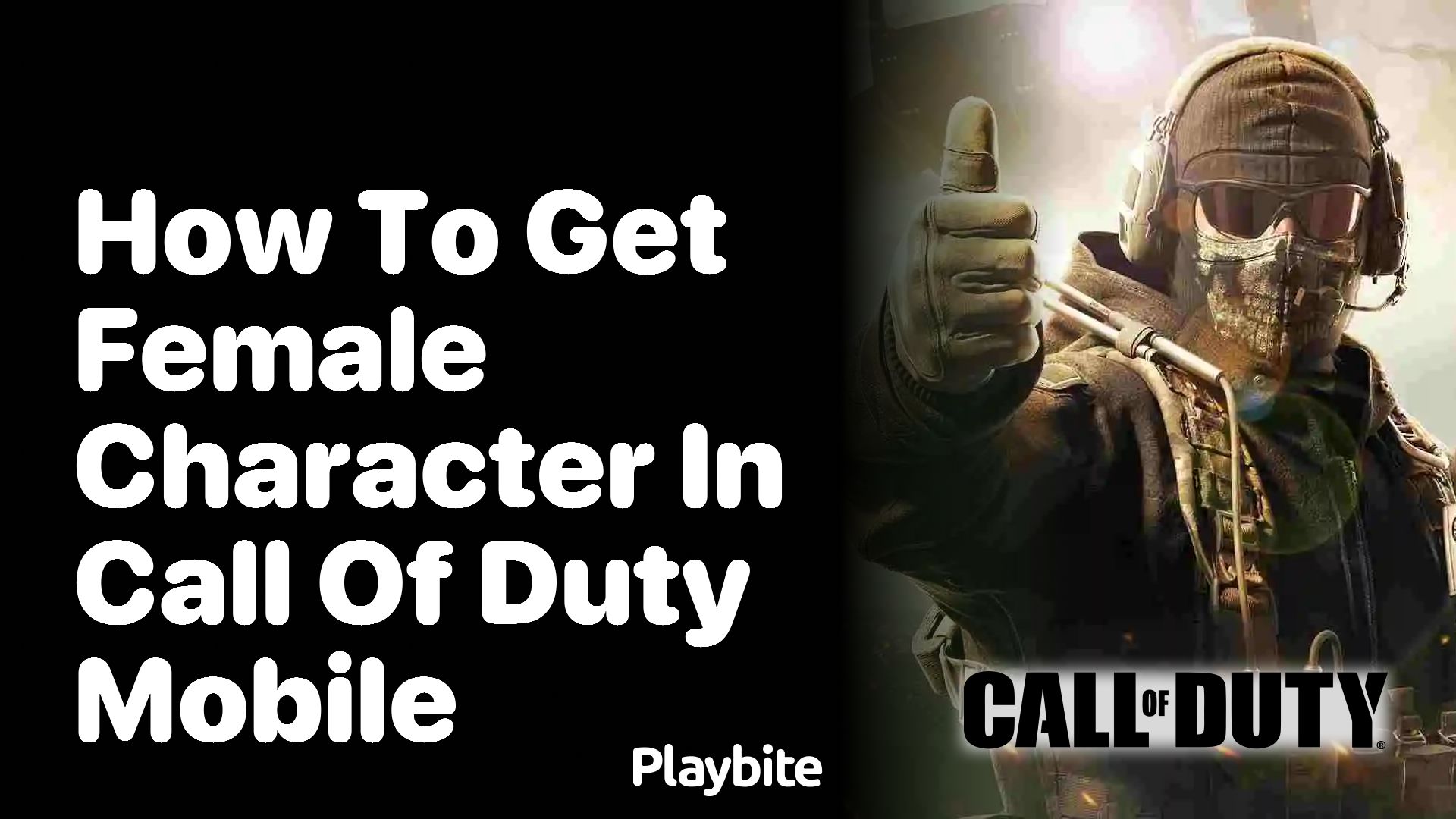 How To Get Female Characters In Call Of Duty Mobile Playbite