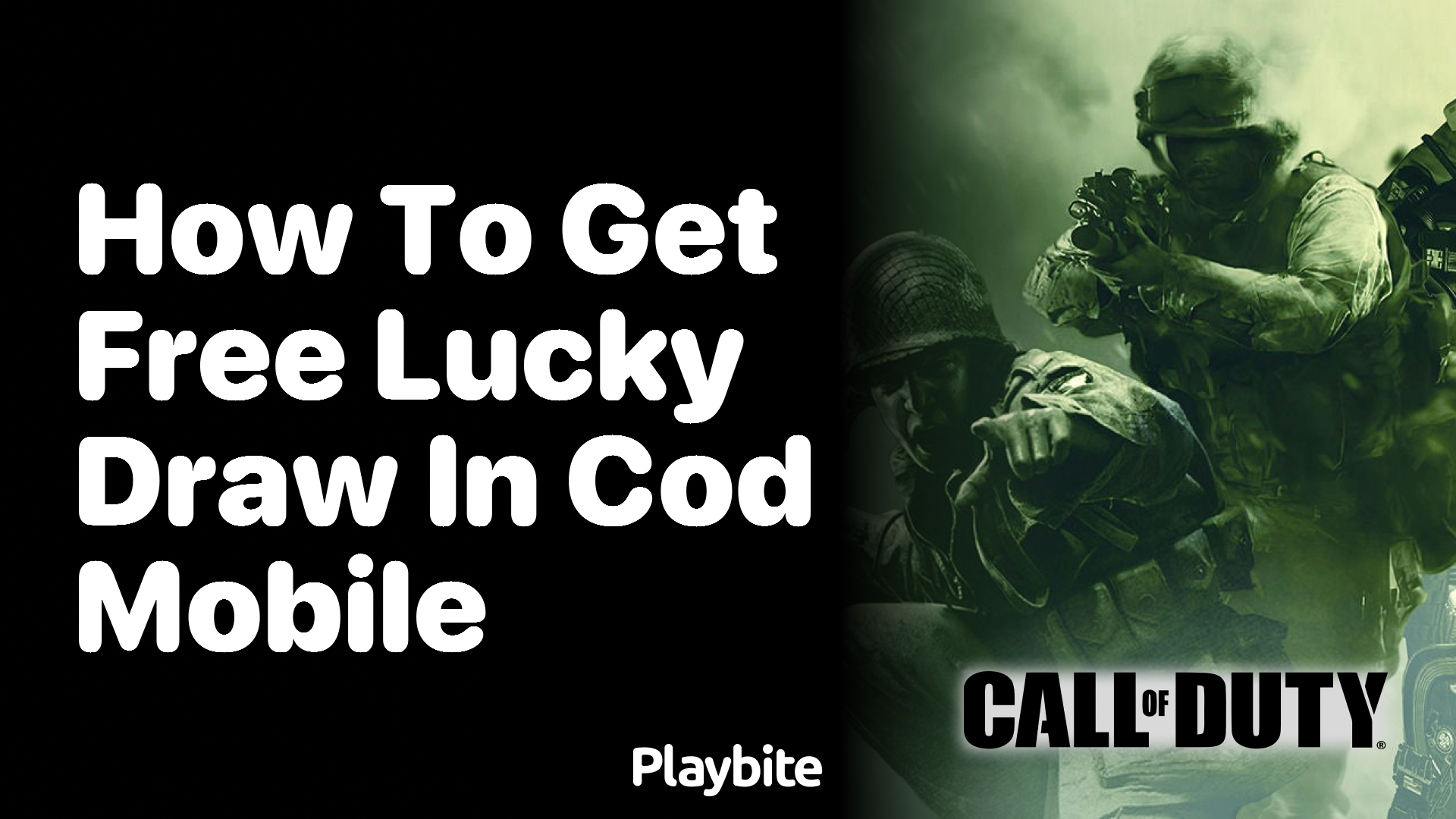 How to Get Free Lucky Draw in CoD Mobile - Playbite