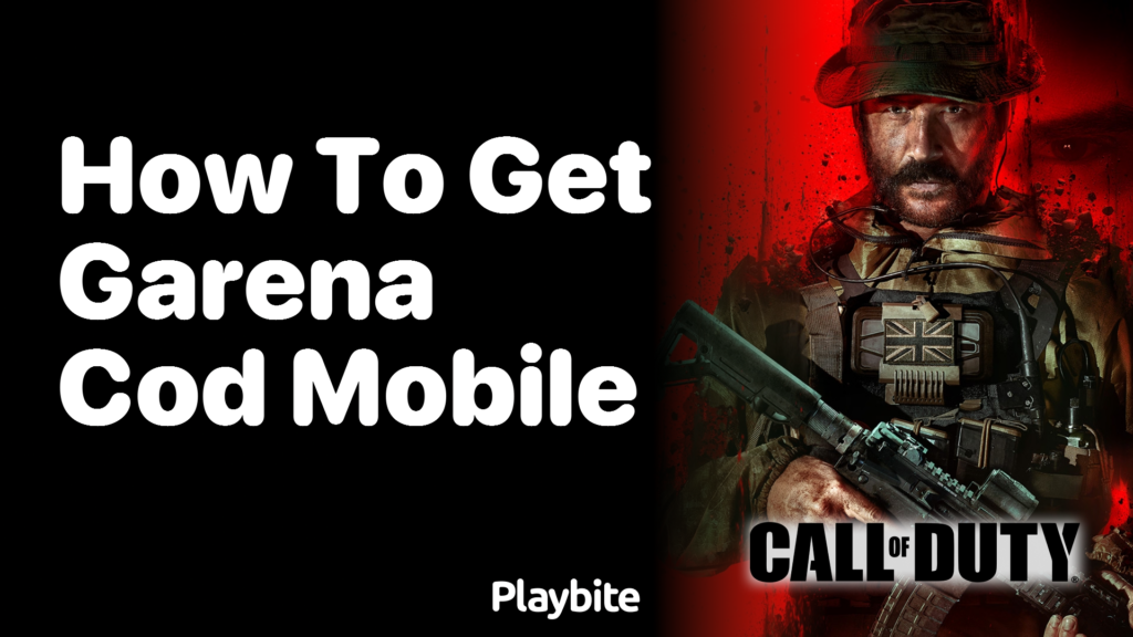 How to Get Garena Call of Duty Mobile - Playbite
