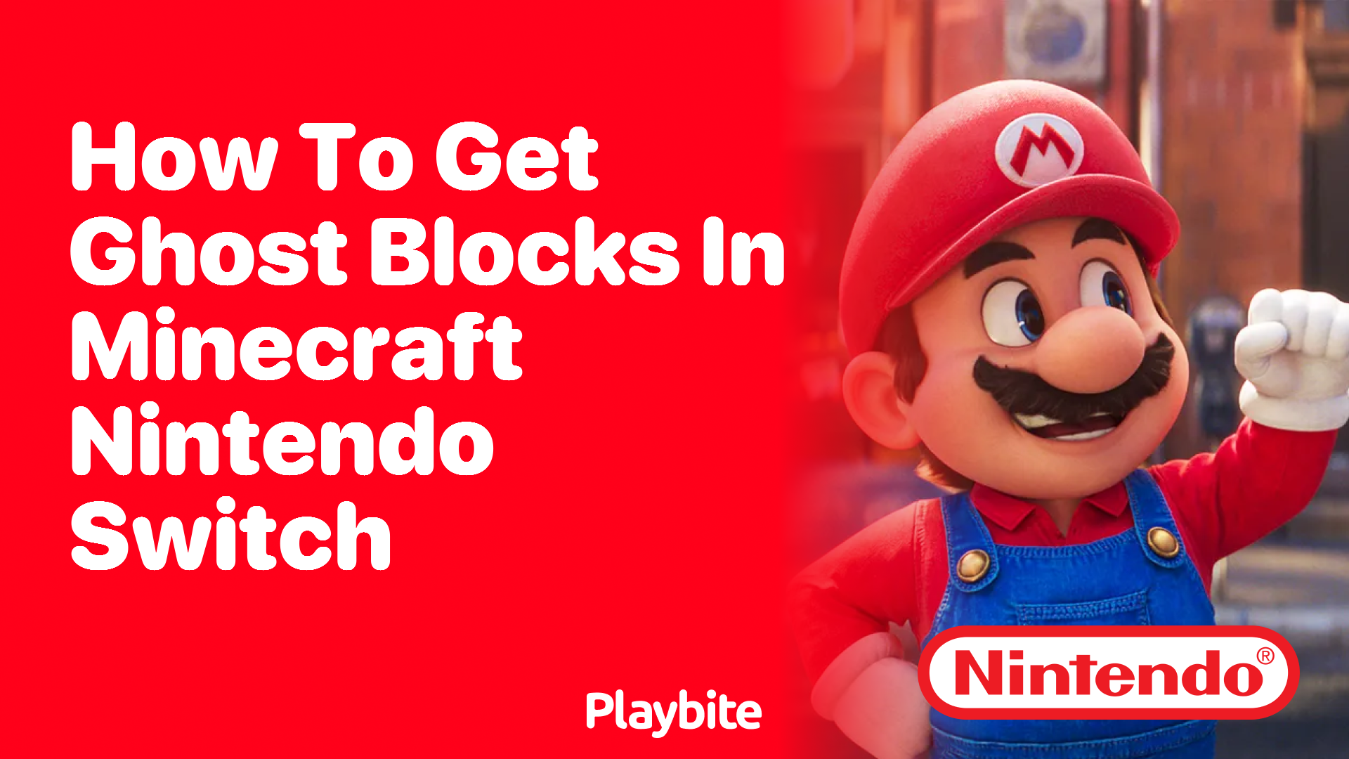 How to Get Ghost Blocks in Minecraft on Nintendo Switch - Playbite