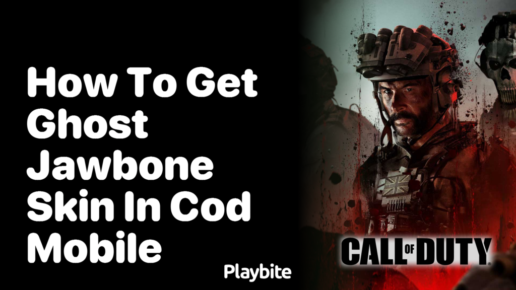 How to Get Ghost Jawbone Skin in COD Mobile - Playbite