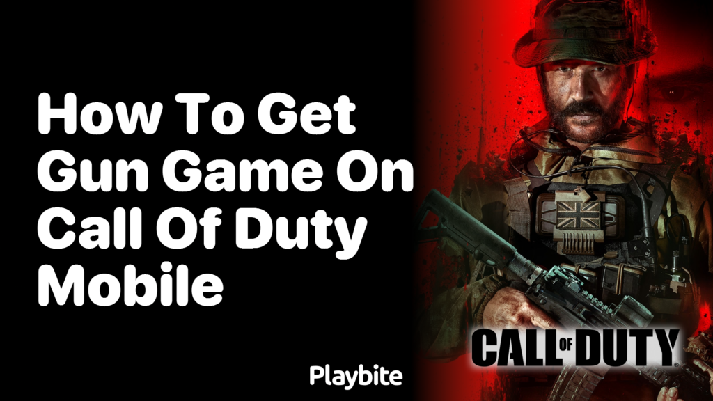 How to Unlock Gun Game Mode in Call of Duty Mobile - Playbite