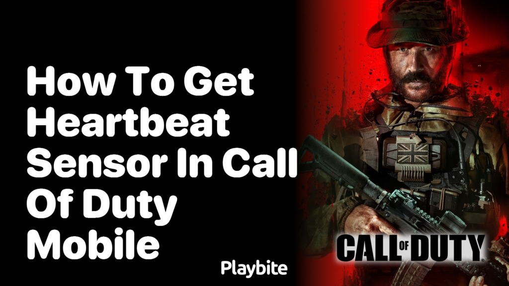 How to Get the Heartbeat Sensor in Call of Duty Mobile - Playbite