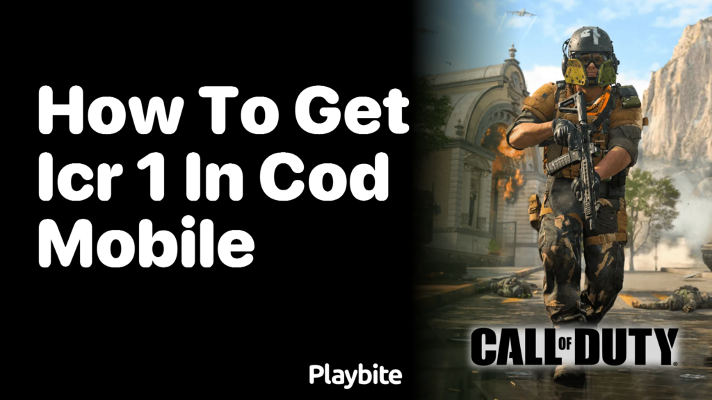 How to Get the ICR-1 in COD Mobile - Playbite