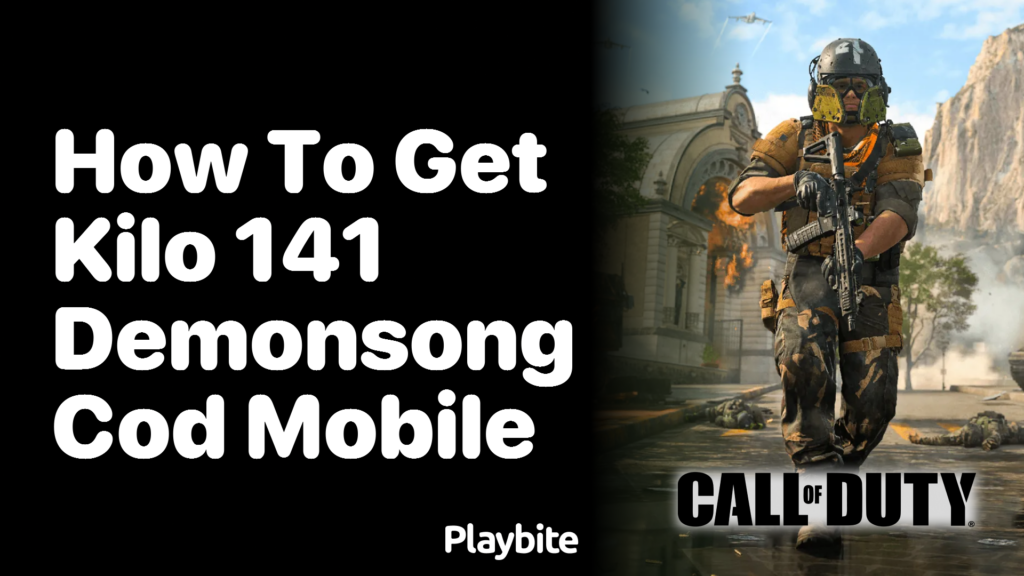 How to Get the Kilo 141 Demonsong in COD Mobile - Playbite