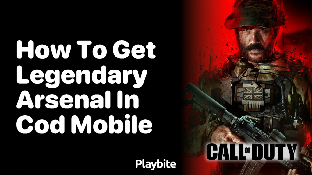 How to Get Legendary Arsenal in COD Mobile - Playbite