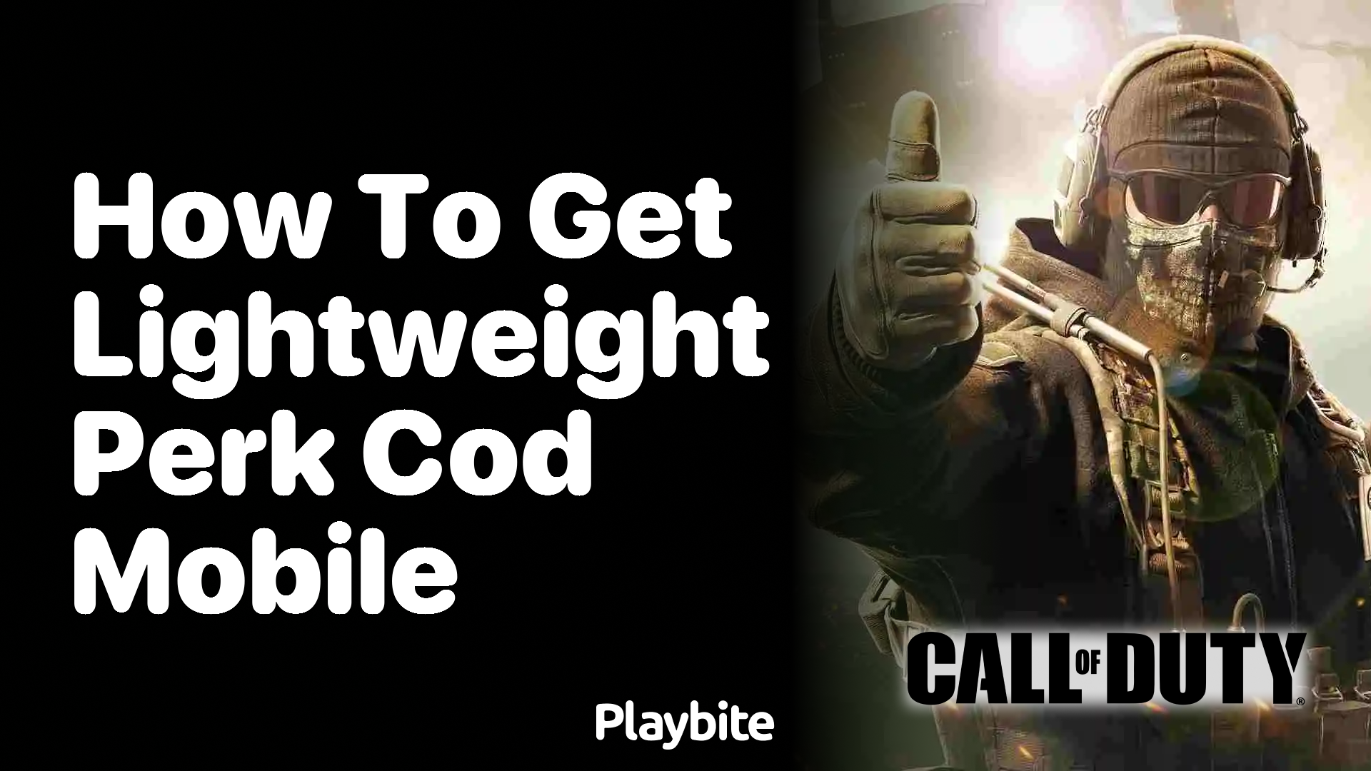 How to Get the Lightweight Perk in COD Mobile - Playbite