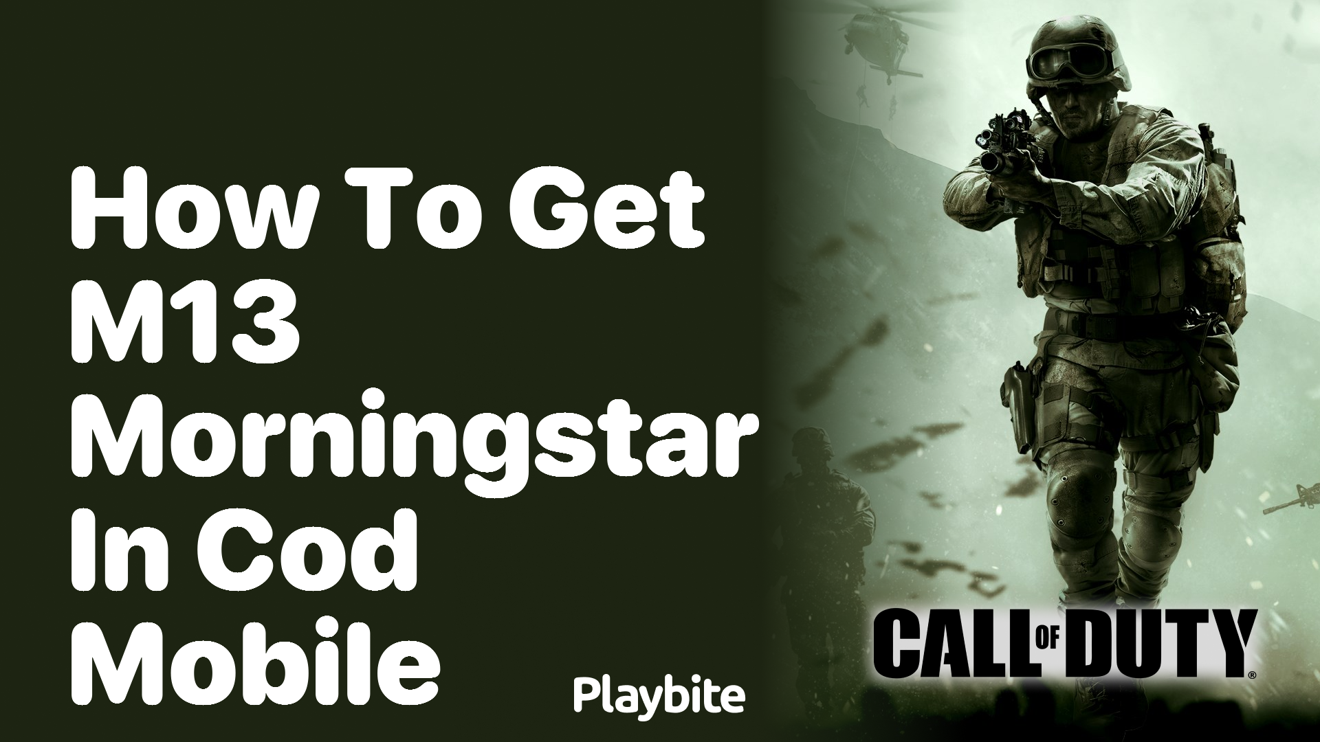 How to Get the M13 Morningstar in COD Mobile - Playbite