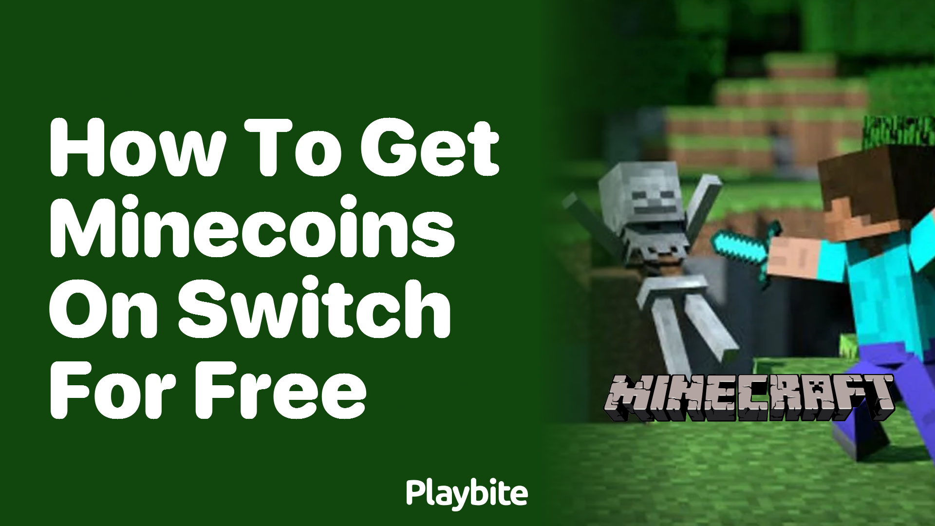 How to Get Minecoins on Switch for Free - Playbite