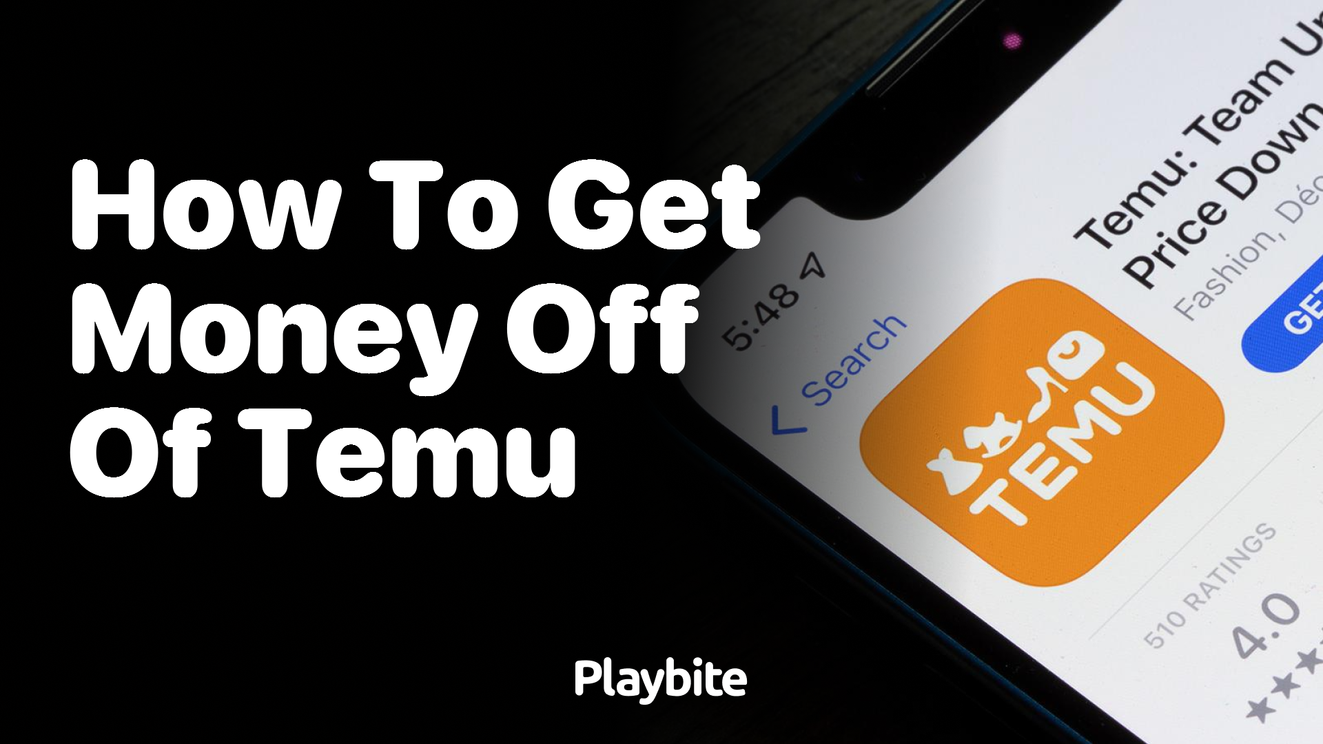 How to Get Money Off of Temu - Playbite