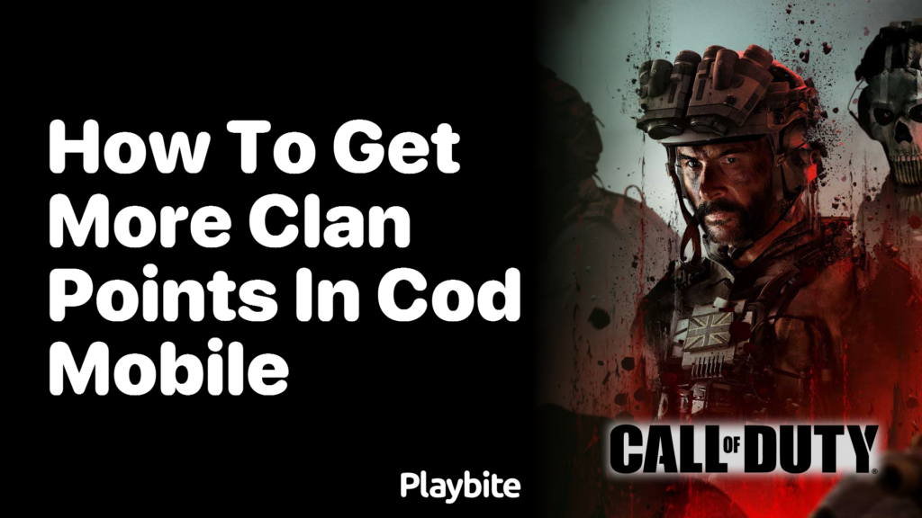 How to Get More Clan Points in COD Mobile - Playbite