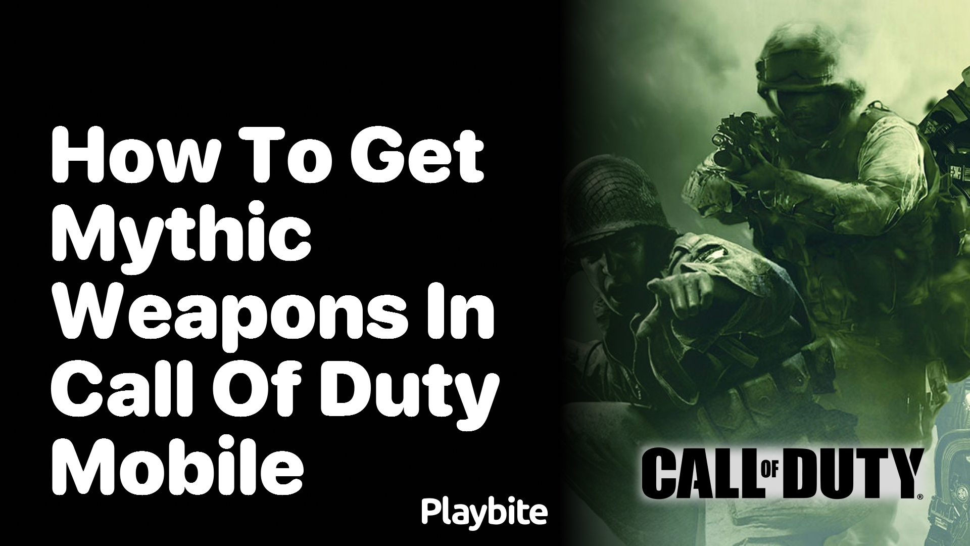How to Get Mythic Weapons in Call of Duty Mobile - Playbite