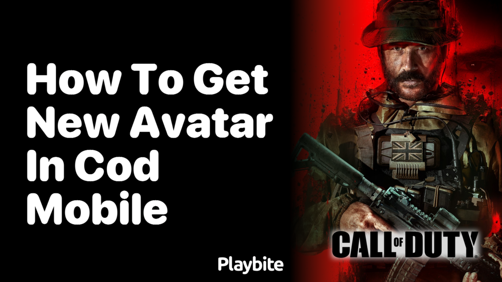 How to Get a New Avatar in COD Mobile? - Playbite