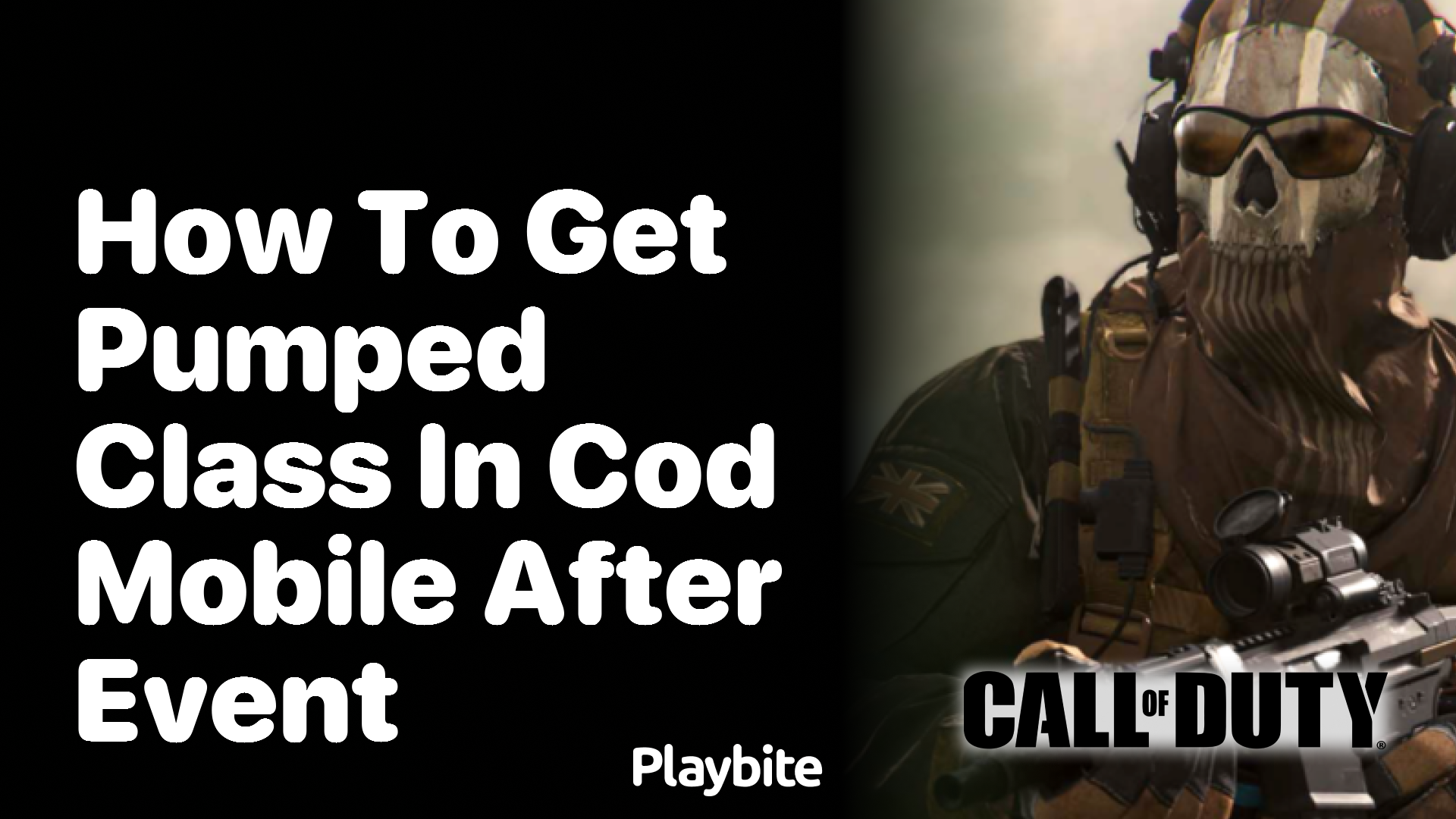 How to Get the Pumped Class in COD Mobile After the Event - Playbite
